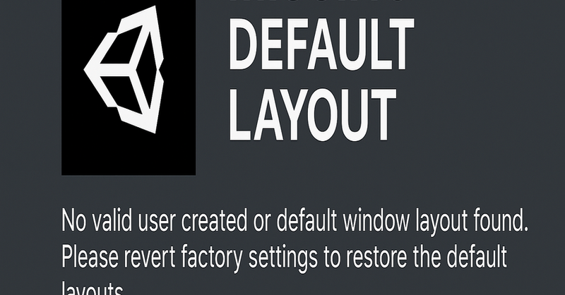 Unity 專案打不開？Missing Default Layout 的完整修復指南 | Antfire 的生活雜記